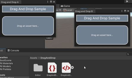 Unity Manual Create A Drag And Drop UI To Drag Between Editor Windows