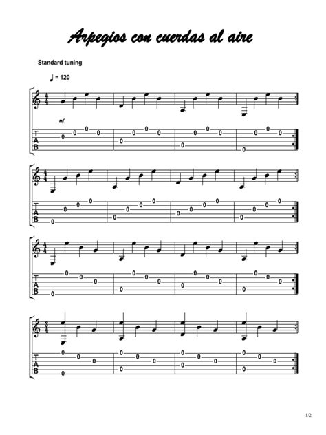 Arpegios Con Cuerdas Al Aire Pdf
