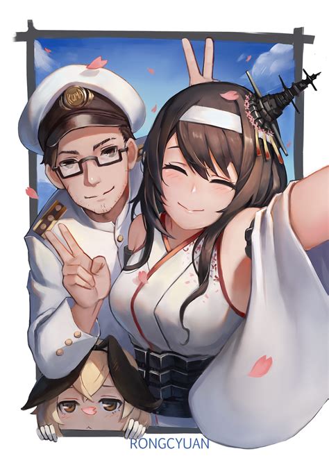 艦隊これくしょん 艦これ 【提督扶桑島風】 壁紙