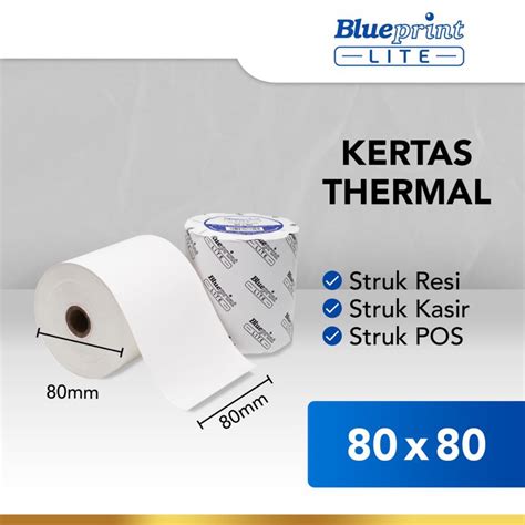 Jual Kertas Thermal Blueprint Lite 80x80 Shopee Indonesia