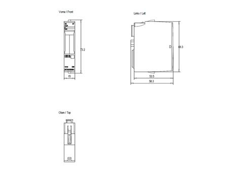 Simatic Et 200sp Aq 4xui Analog Output Module 15 X 73 X 58 Mm W X H