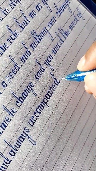 Handwriting Fast And Beautiful Normal Handwriting Practice