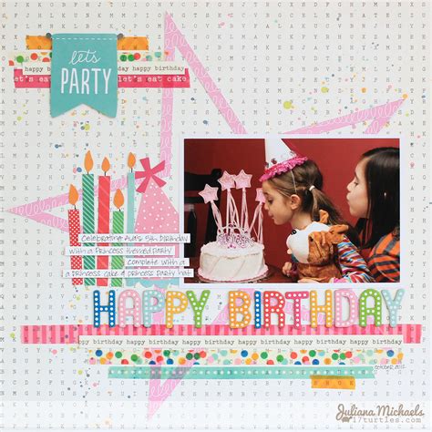 Happy Birthday Scrapbook Page Pebbles Birthday Wishes 17turtles
