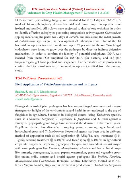 Pdf Field Application Of Trichoderma Harzianum And Its Impact