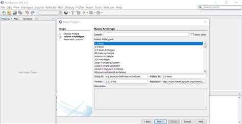 Maven Project From Archetype In Netbeans