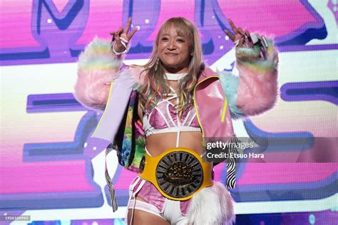 Saki Enters The Ring During The Womens Pro Wrestling Stardom At