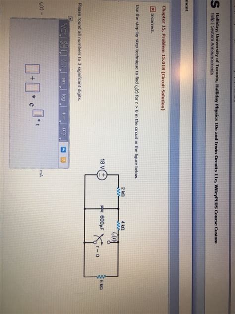 solved help i s ment chapter 15 problem 15 018 circuit
