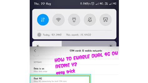 HOW TO ENABLE DUAL VOLTE ON REDMI Y2 SIMPLE TRICK YouTube