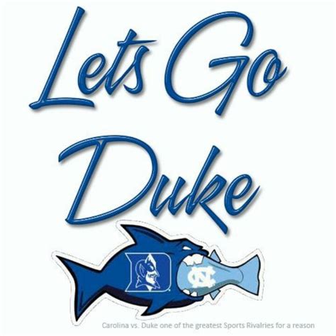 Lets Go Duke Duke Blue Devils Basketball Sticker