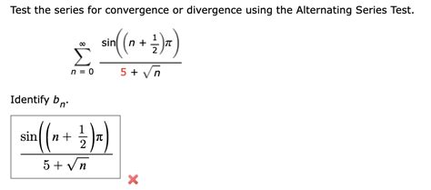Solved Test The Series For Convergence Or Divergence Using