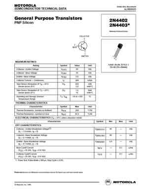 2N4403 Datasheet and Replacement, Transistor Equivalent Finder, Cross ...