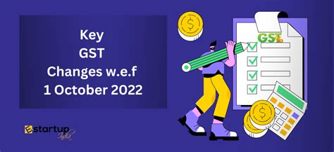 Key GST Changes W E F 1 October 2022