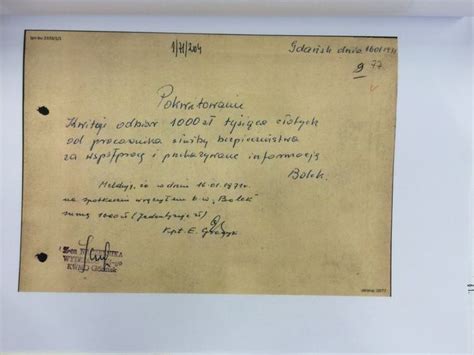 Teczka TW Bolek z IPN Ja niżej podpisany Wałęsa Lech DOKUMENTY Personalized items