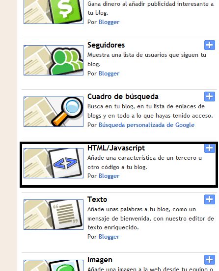 Consejos Blogger Agregar Gadget De HTML En Blogger