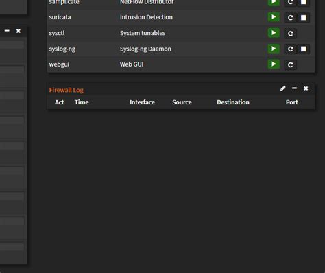 Firewall Log Dash Widget Not Showing Anything R Opnsensefirewall