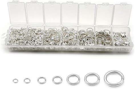 Open Jump Rings 1450pcs Silver Color Jump Rings Jewellery Making Metal