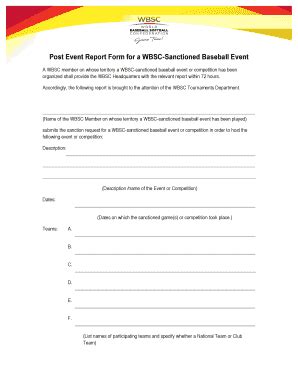 80 Free Editable Event Report Templates In MS Word DOC PdfFiller