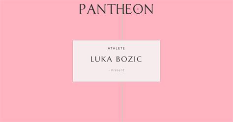 Luka Bozic Biography Pantheon