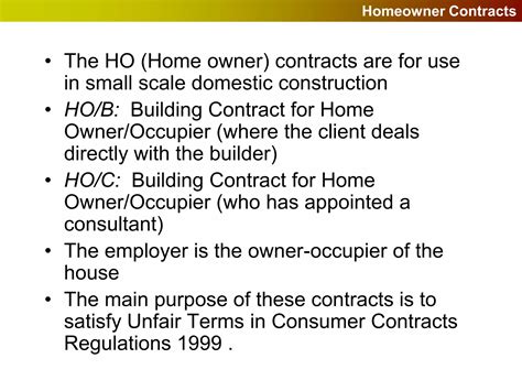 Building Contracts And The Jct Pptx