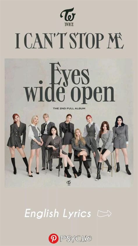 Twice I Can T Stop Me English Lyrics Twice Icantstopme Ideapin