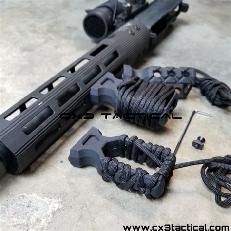 M Lok Tactical Foregrip Fore Grip Black Paracord Included For Mlok Handguard Cx3tactical™