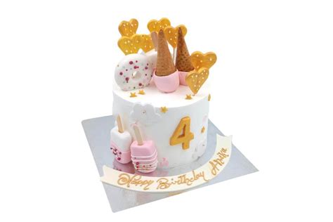 Icecream Theme Custom Cake Custom Birthday Cake Order Online Free
