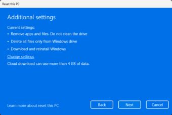 How To Reset Only C Drive On Windows 11