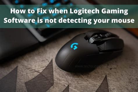Solved How To Fix When Logitech Gaming Software Not Detecting Mouse