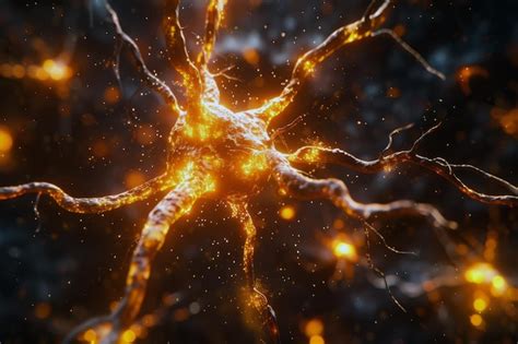 Neural Network Abstract Representation Of Neurons Premium Ai