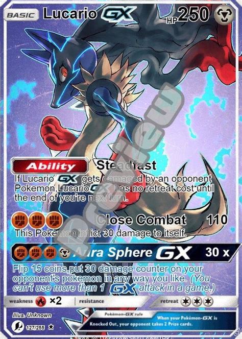 Lucario Gx Gmax Vmax Gigantamax Ex Pokemon Card Etsy Pokemon Cards Pokemon Cards Charizard