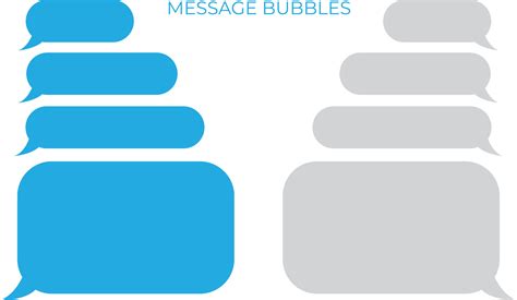 Message Bubbles Icons Design For Chat Vector Message Tablog Vectone Graphics On A White