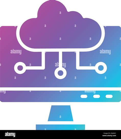 Cloud Computing Vector Icon Design Illustration Stock Vector Image