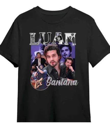 Camiseta Luan Santana Cantor Vintage Artista MercadoLivre