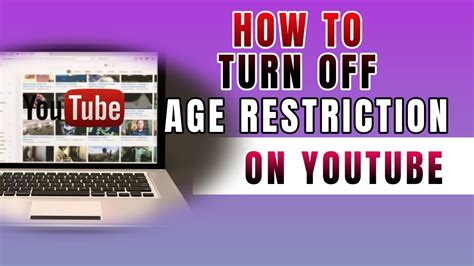 How To Turn Off Age Restriction On Youtube Computer YouTube