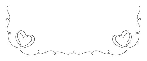 부부의 마음과 사랑의 상징의 하나의 연속 선 그리기 얇은 컬 테두리와 단순한 선형 스타일의 낭만적 인 상징 편집 가능한 획 최소한의 손으로 그린 벡터 그림 청첩장에 대한