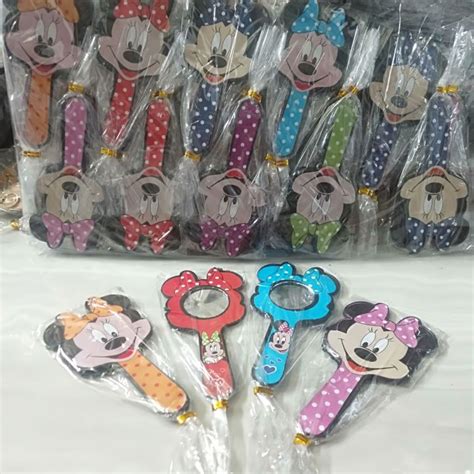ISI 100 BIJI CERMIN MIKI MOUSE KEMAS PLASTIK SOUVENIR PERNIKAHAN