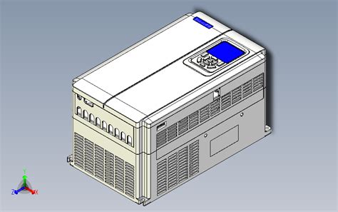 高性能矢量型变频器STEP B00 MD520系列T5 Size 18 5 22G 整机外形图 STEP 模型图纸下载 懒石网