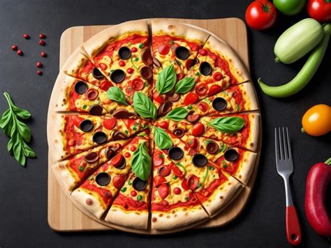 Premium Ai Image Delicious And Hot Pizza With Souce