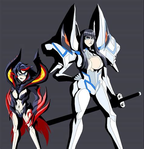 Ryuko Matoi And Satsuki Kiryuin Kill La Kill Kiryuin Jojos Bizarre