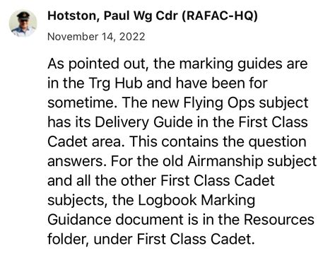First Class Logbook Answers Help Staff Development Air Cadet Central