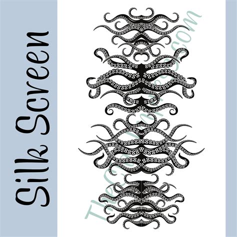 Tentacles Silk Screen For Polymer Clay The Clay Impress