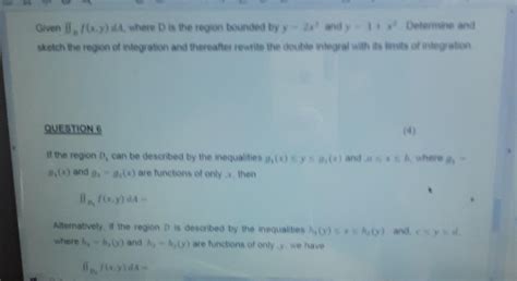 Solved Revorse The Ordet Of Entegration For ∫01∫2y2ex3dxdy