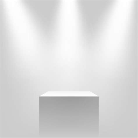 Pedestal With Sources Of Light Royalty Free Vector Image