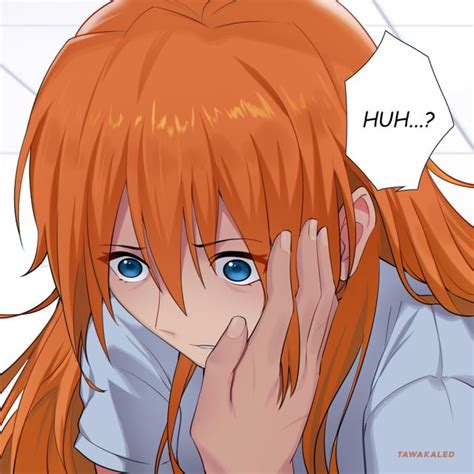 Art Shinji Caressing Asukas Face After She Attacked Him In The