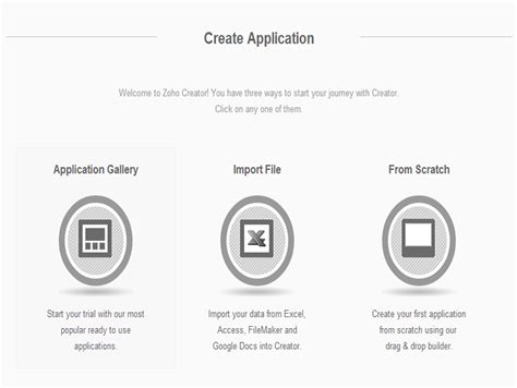 Zoho Creator Home Page Help Zoho Creator