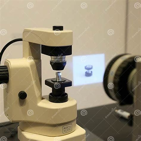 An Image Showing An Optical Comparator In Use Projecting An Image Of A