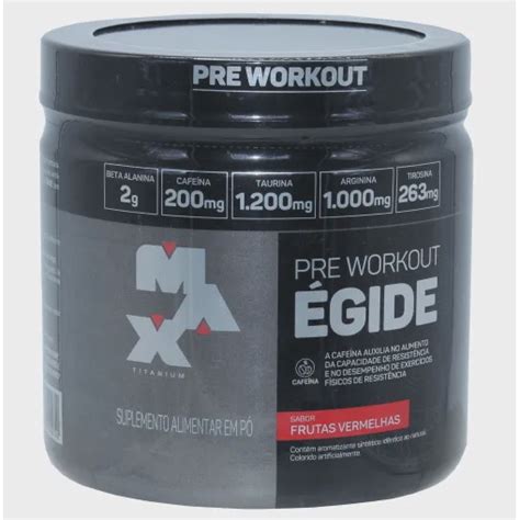 Pre Treino Egide Sabor Frutas Vermelhas Max Titanium G Submarino
