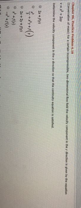Solved Concept Question The Stream Function Is Chegg