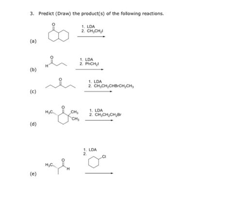 Solved 3. Predict (Draw) the product(s) of the following | Chegg.com