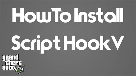 How To Install Script Hook V For GTA5 YouTube